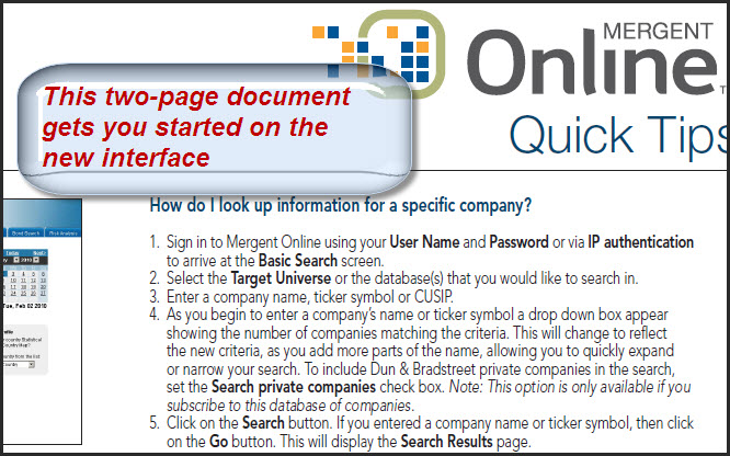 New Mergent Interface – St. Thomas Libraries Blog