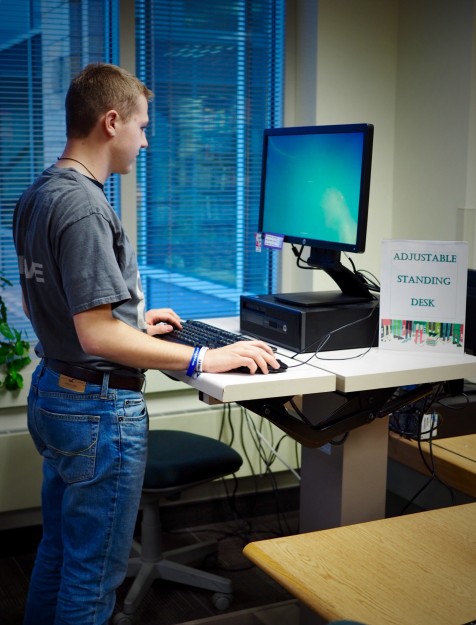 New Adjustable Standing Desk At The Keffer Library – St. Thomas ...