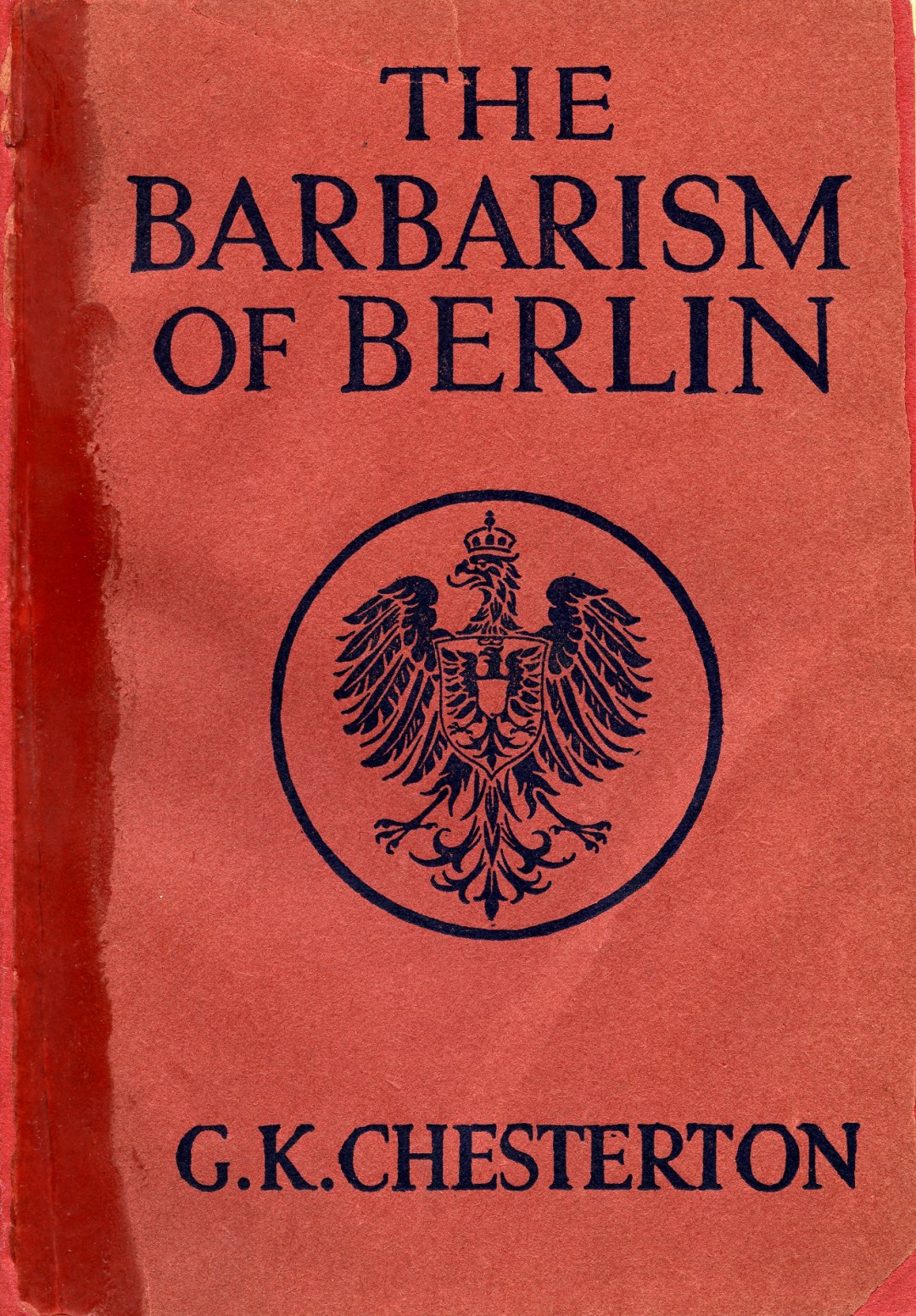 Treasures from the Rare Books Collection – G. K. Chesterton and WWI ...